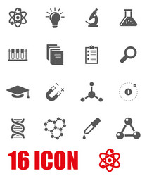Simple science icon set Royalty Free Vector Image