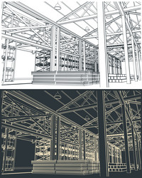 Interior Sketch Factory Vector Images (over 230)