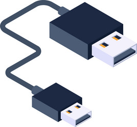 Usb cable Royalty Free Vector Image - VectorStock