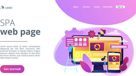 Single Page Application Vector Images (over 1,500)