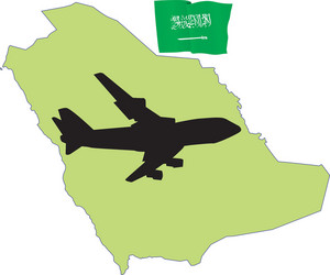 Geometric map of saudi arabia Royalty Free Vector Image