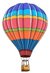 Cute cartoon air balloon Royalty Free Vector Image
