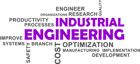 Word cloud - industrial engineering Royalty Free Vector