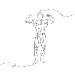 Posing Bodybuilding Drawing Muscular Vector Images (over 230)