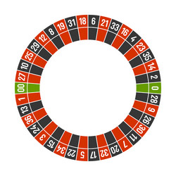 European roulette wheel Royalty Free Vector Image