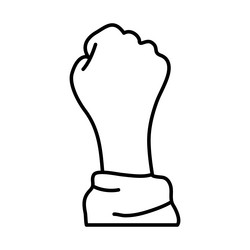 Activist hands Royalty Free Vector Image - VectorStock