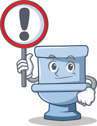 Flush after use toilet sign Royalty Free Vector Image