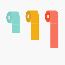 Four column toilet paper roll set chart diagram Vector Image