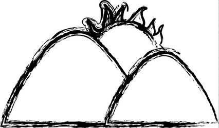 Single mountain icon Royalty Free Vector Image