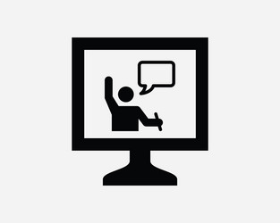 Online education icon symbol template for graphic Vector Image