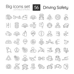 Driving Safety Icons Vector Images (over 33,000)