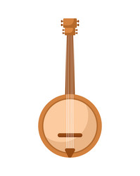 Colored banjo design Royalty Free Vector Image