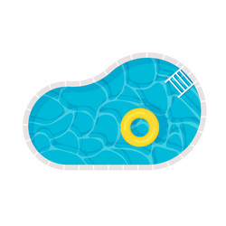 Set of different swimming pools top view Vector Image