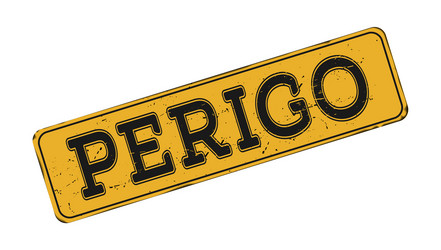 Attention an old worn metal sign grunge style Vector Image
