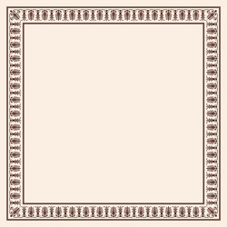 Decorative greek frame for design Royalty Free Vector Image