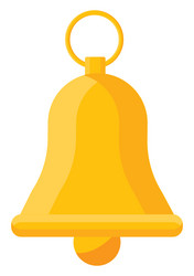 Hand ring bell on a white background Royalty Free Vector