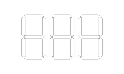 Blank Digital Clocks