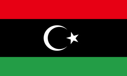 State symbol is the flag of libya national Vector Image
