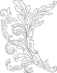 Baroque patterns Royalty Free Vector Image - VectorStock