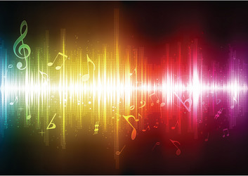 Abstract music wave Royalty Free Vector Image - VectorStock