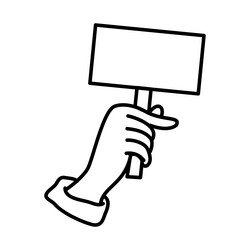 Activist hands design Royalty Free Vector Image