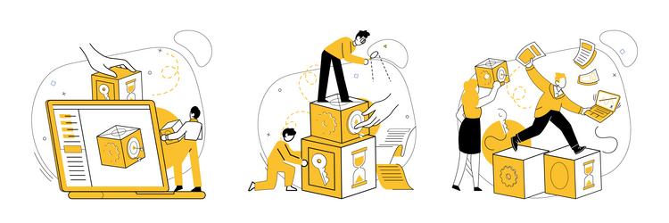 Team strategy embrace innovation in team Vector Image