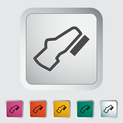 Adjustable line height icon adjust length symbol Vector Image