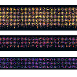 Pixel art design - seamless mosaic border Vector Image