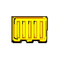Security road barrier game pixel art Royalty Free Vector
