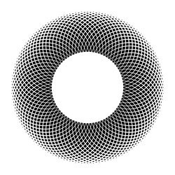 Circle spherical pattern Royalty Free Vector Image