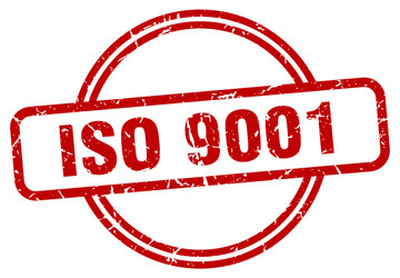 Iso 9001 stamp Royalty Free Vector Image - VectorStock