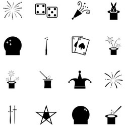 Magic icon set Royalty Free Vector Image - VectorStock