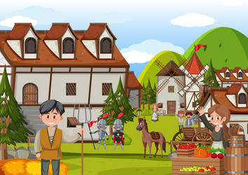 Village Scenery Vector Images (over 7,500)