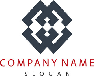 Abstract data tech logo design computer data Vector Image