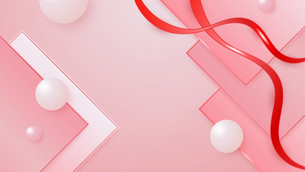 Abstract Soft Pink Background With Luxury White Vector Image