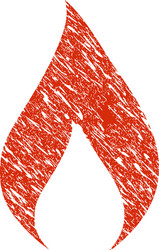 Fire icon grunge watermark Royalty Free Vector Image