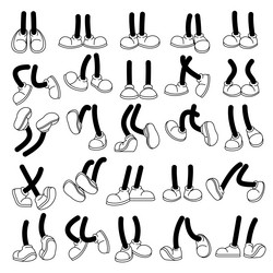 Cute dancing legs cartoon design Royalty Free Vector Image