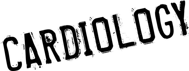 Cardiology rubber stamp Royalty Free Vector Image