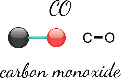 3d molecule of carbon dioxide Royalty Free Vector Image