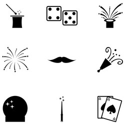 Magic icon set Royalty Free Vector Image - VectorStock