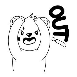 Player out Royalty Free Vector Image - VectorStock