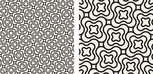 Seamless black and white lines pattern Royalty Free Vector