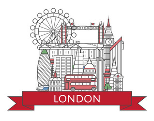 London travel Royalty Free Vector Image - VectorStock