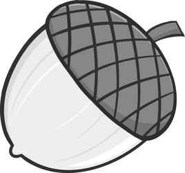 Cartoon acorn Royalty Free Vector Image - VectorStock