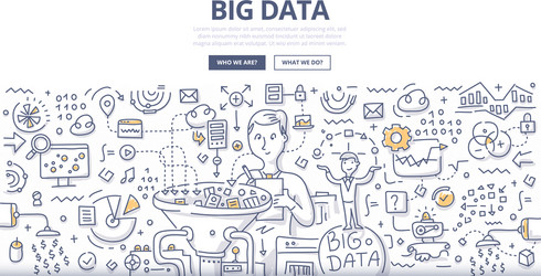 Big data database aggregation algorithm Royalty Free Vector