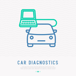 Car diagnostics icon auto service Royalty Free Vector Image