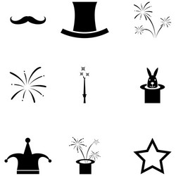 Magic icon set Royalty Free Vector Image - VectorStock