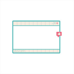 Social media frame design Royalty Free Vector Image