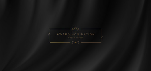 Award nomination background luxury banner Vector Image