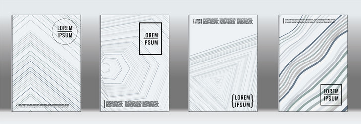 Geometric line pattern for poster design Vector Image